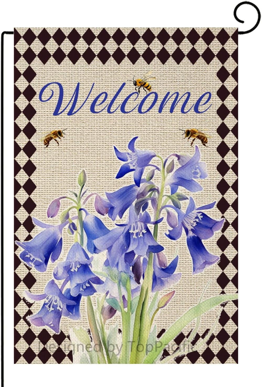 Red Geranium Welcome Spring Floral Garden Flag 12x18 In Double Sided ...