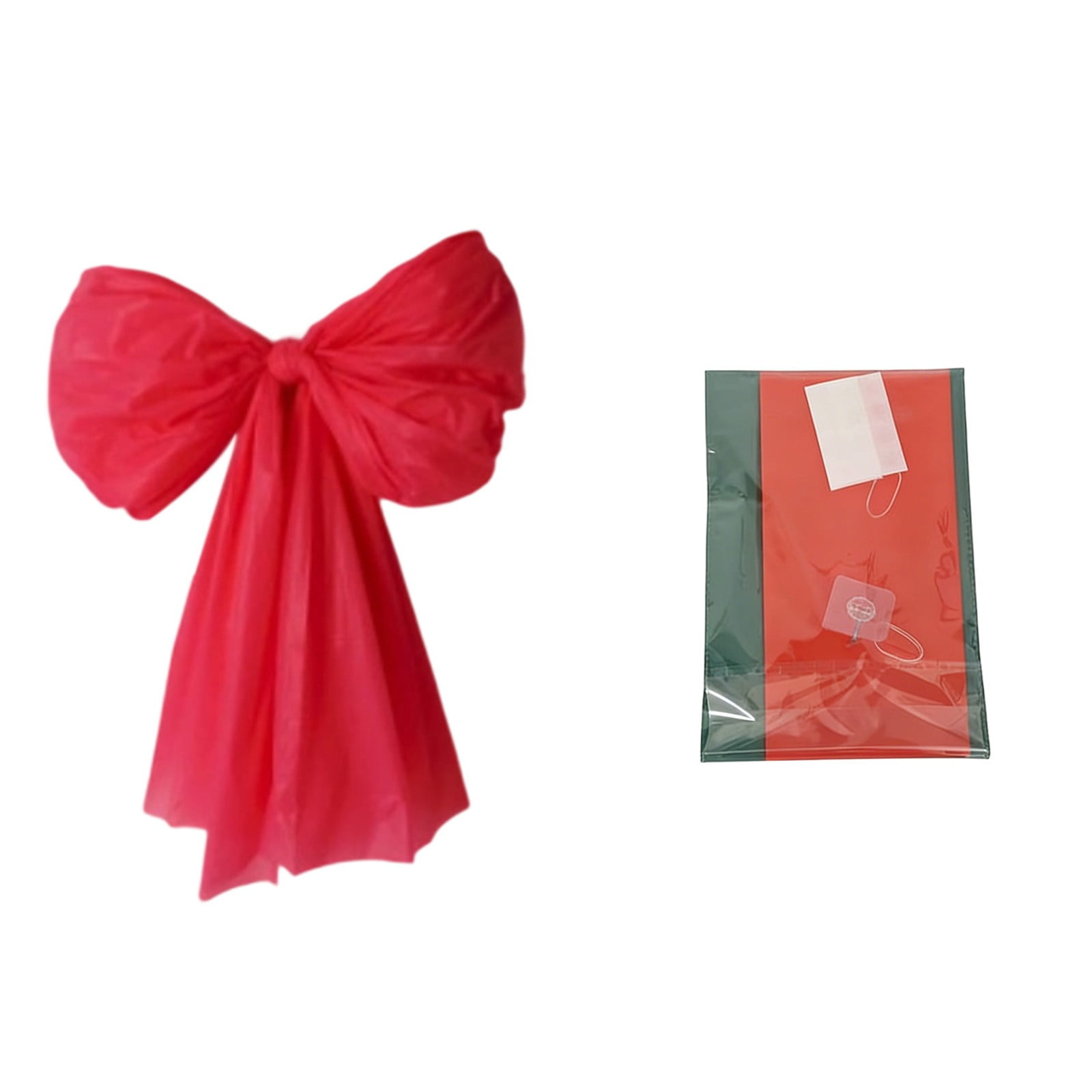 Red Gigantic Wall Bow For Tree Door And Window Hanging Large Decorative ...