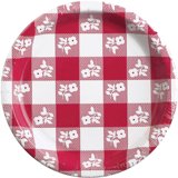 Red Gingham Plates, 25pk - Walmart.com