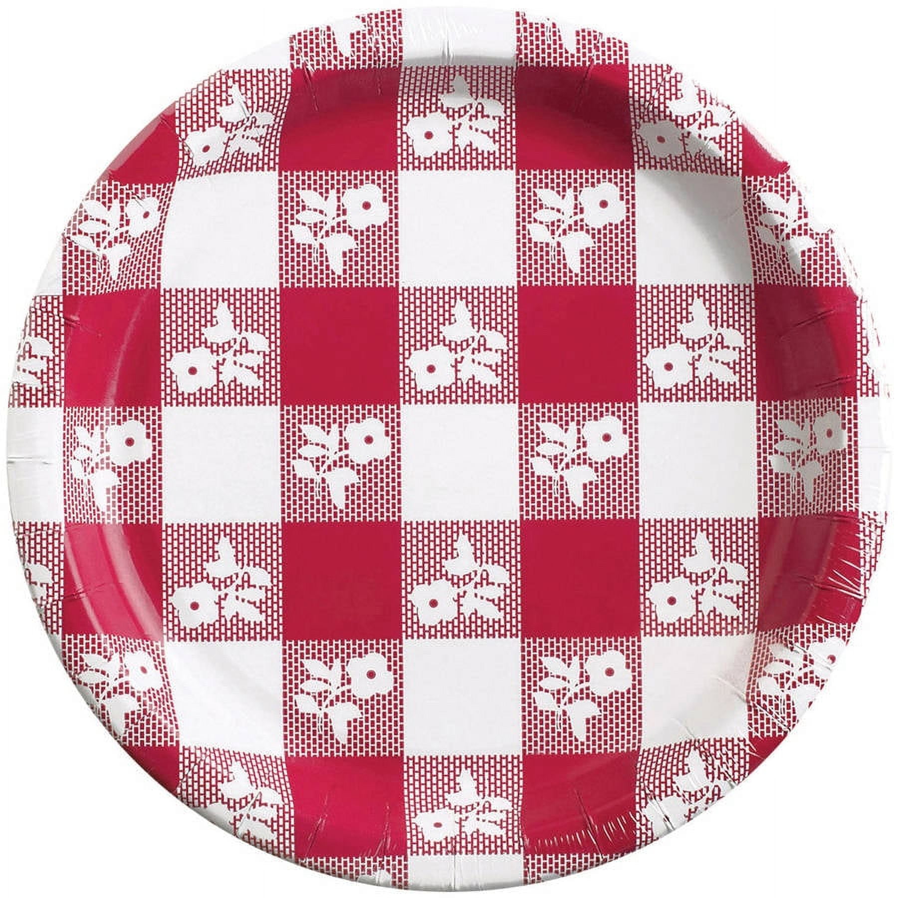 Red Gingham Plates, 8pk - Walmart.com
