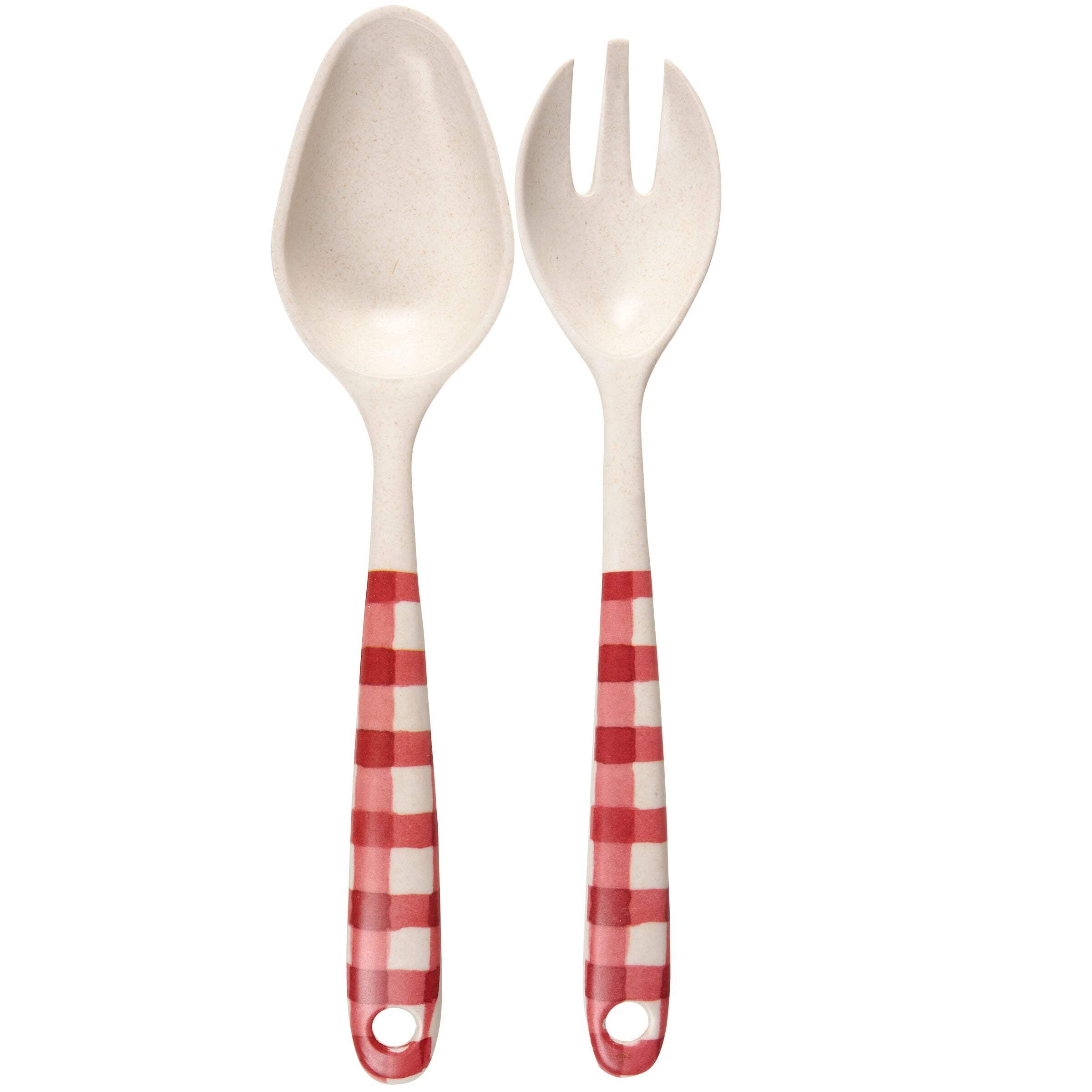 Primitives by Kathy Red Gingham Serving Utensil Set - Walmart.com