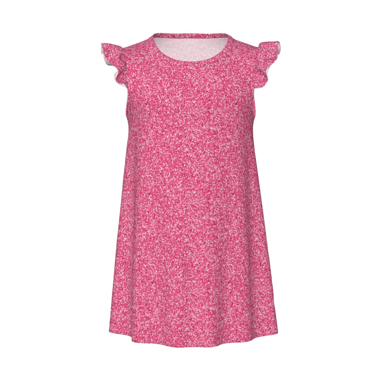 Red Glitter Lightning Girls Nightgowns, Short Sleeves Dress Girls ...