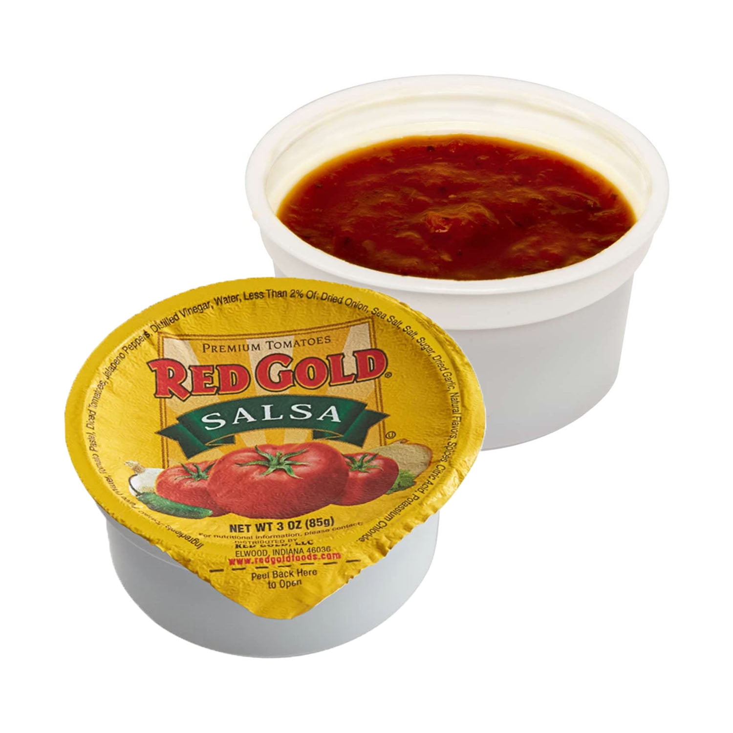 Red Gold 3 oz Salsa Cups, Mild, Pack of 16, Made with Fresh Tomatoes ...
