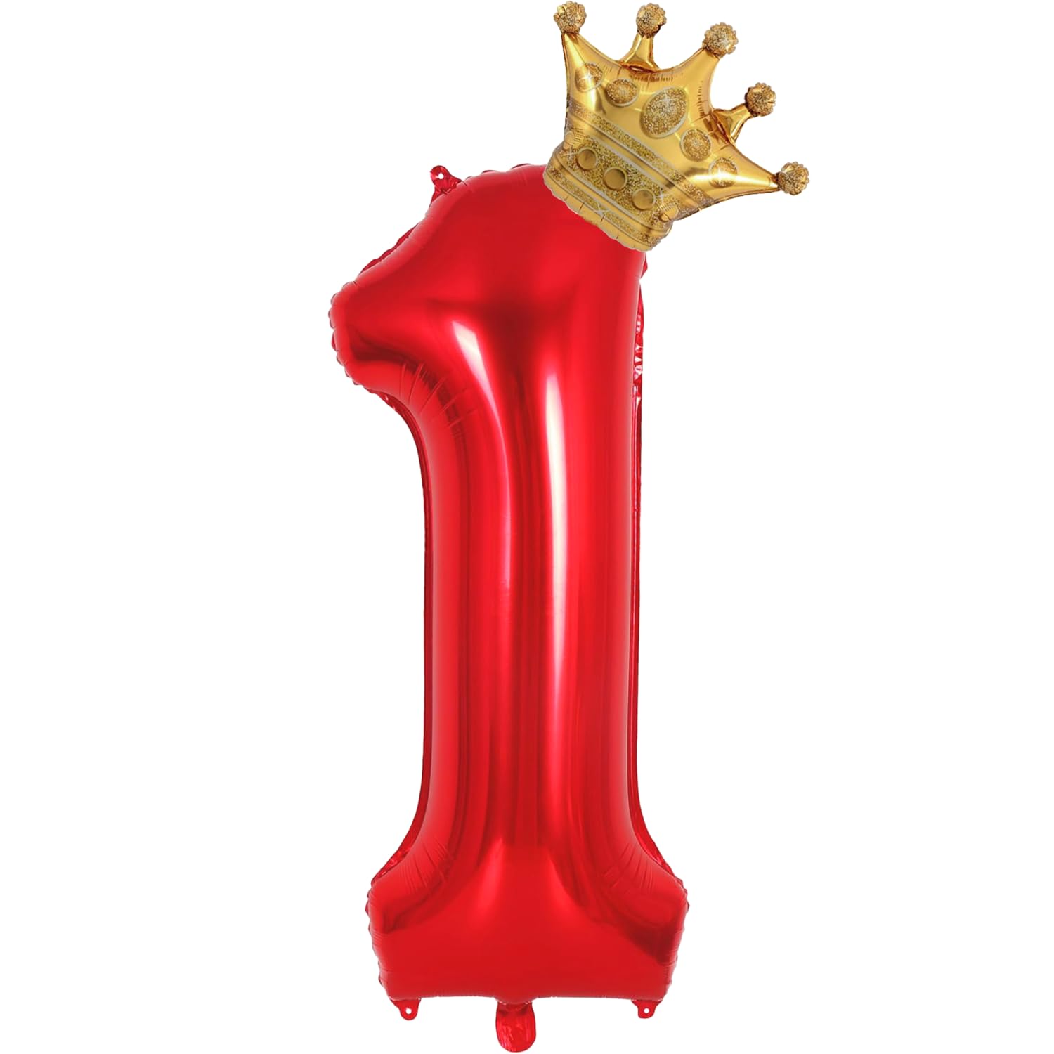 Red and Gold Crown DHF10 Balloons for Red Birthday for Women Men, 40 ...
