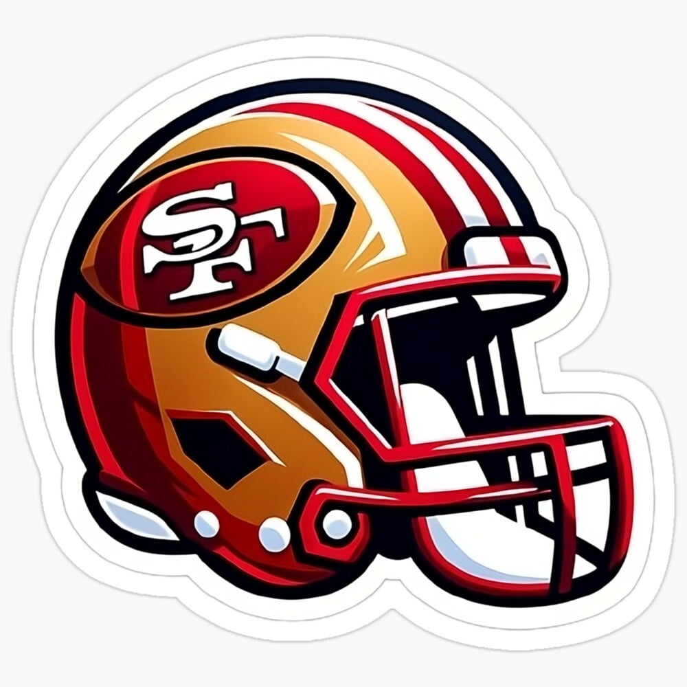 Red Gold Helmet Icon Sticker Baseball Sticker, Football Sticker ...