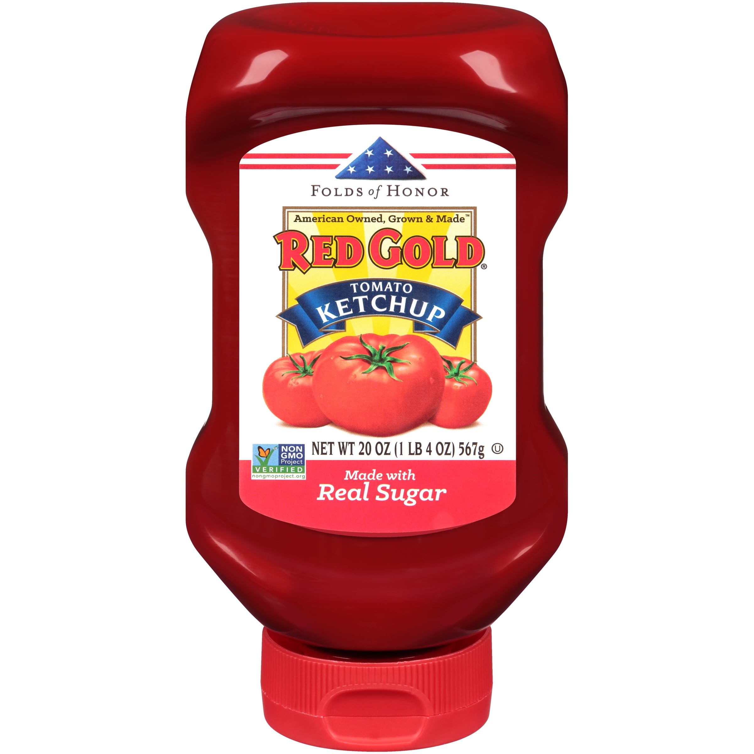 Red Gold Made with Real Sugar Ketchup, 20 oz Bottle - Walmart.com