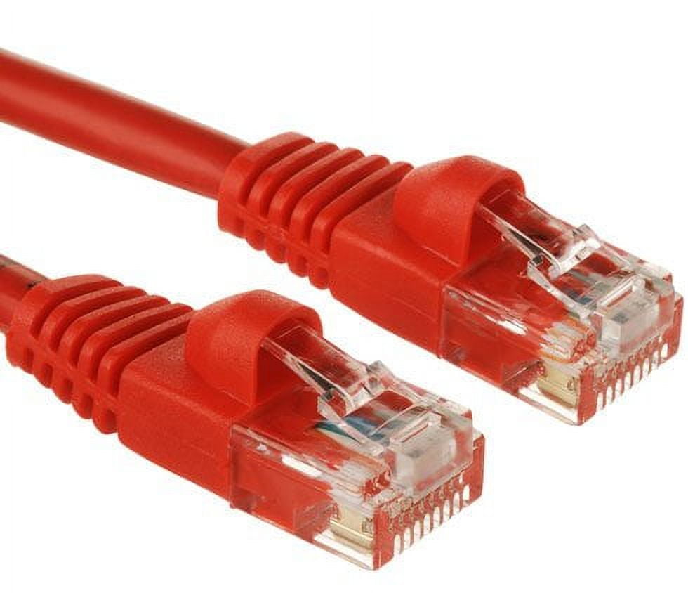 Red Gold Plated 50FT CAT5 CAT5e RJ45 PATCH ETHERNET NETWORK CABLE 50 FT ...