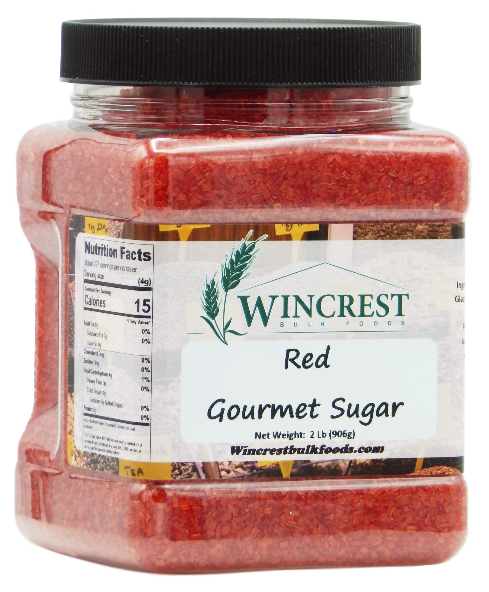 Red Gourmet Sanding Sugar || Extra Large Granules || 2 Lb Tub - Walmart.com