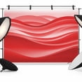 Red Gradient Photography Backdrop 12x8FT, Fluid Wave Art Photo ...
