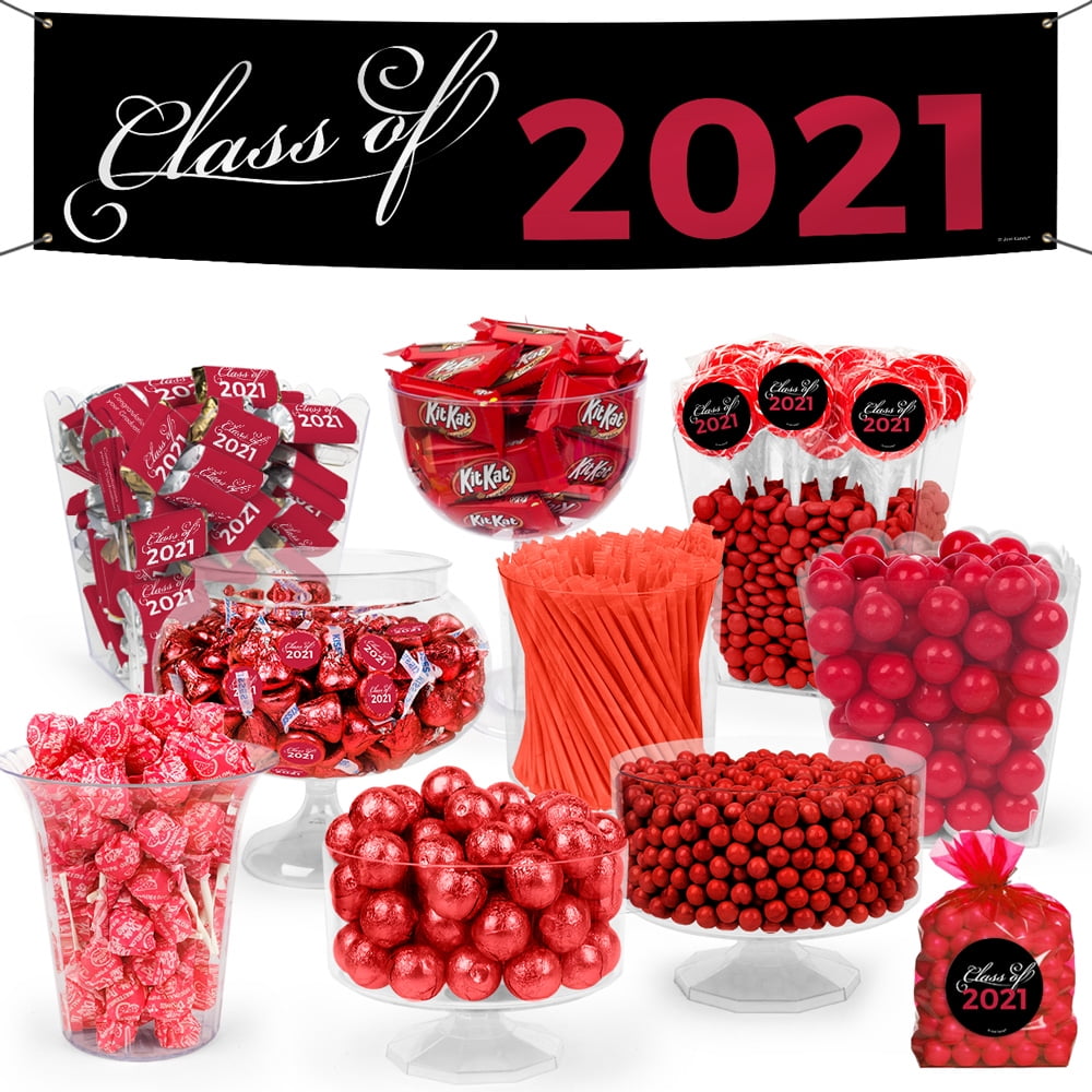 Red Graduation Class of 2024 Candy Buffet - Walmart.com