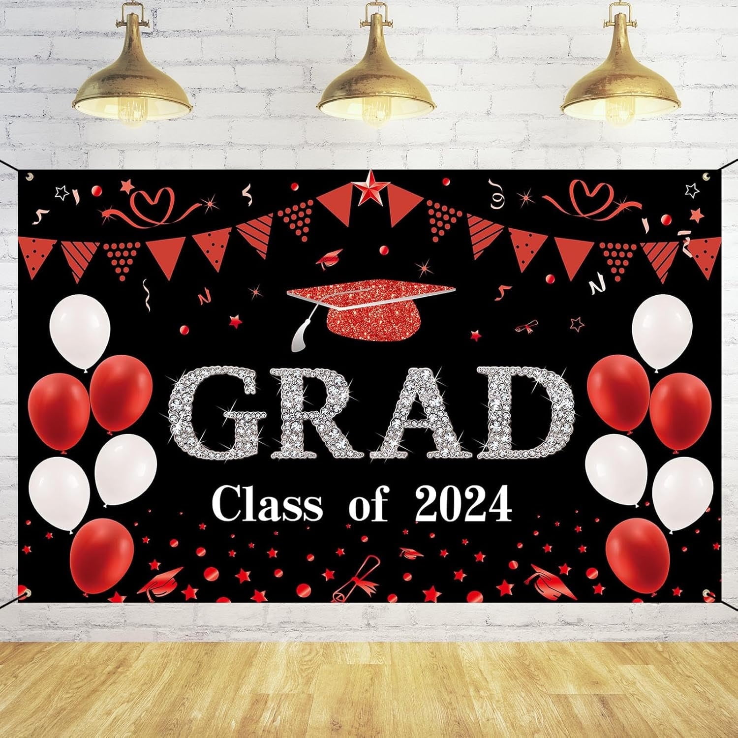 Red Graduation Party Decorations 2024, Class of 2024 Graduation ...