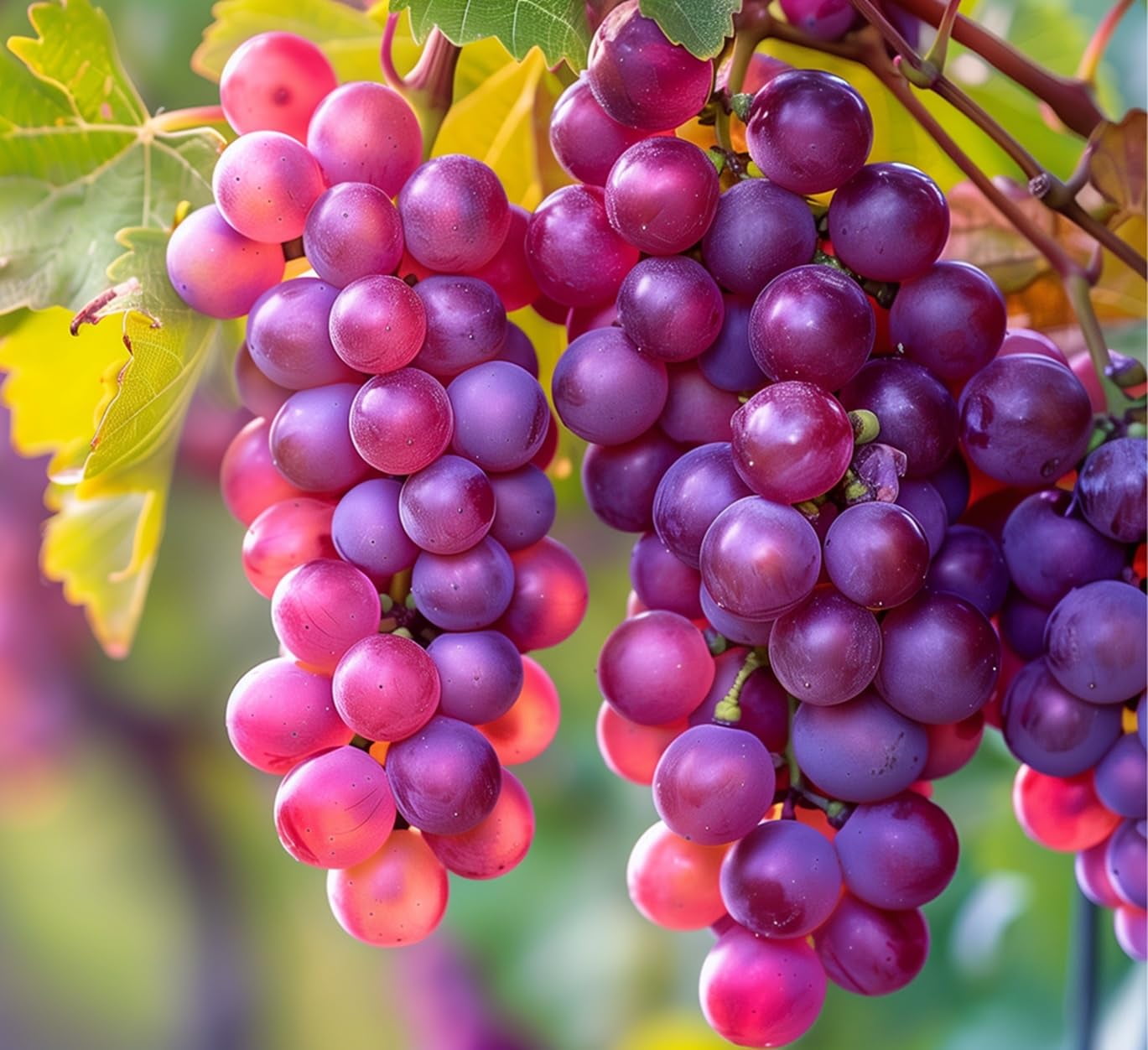 Red Grape Vine Plants for Growing - 1 Year Seedlings, Catawba Grapes ...