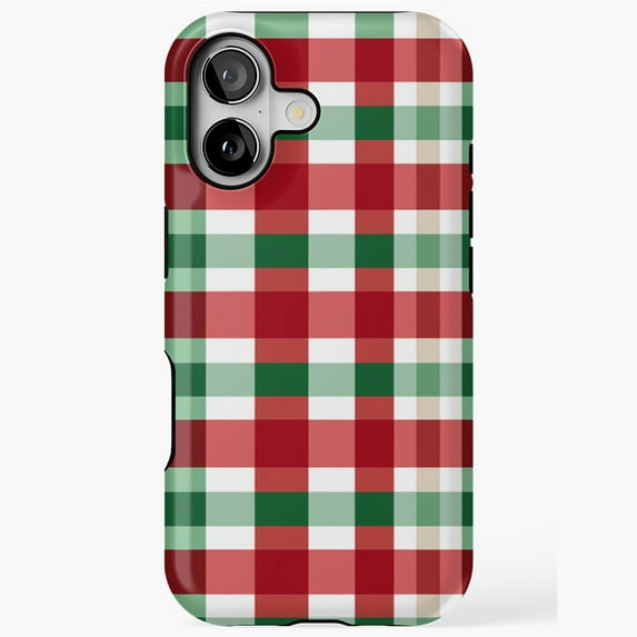 Red Green Checked Plaid Pattern Holiday Case for iPhone 17 11 12 13 14 15 16 Pro Max - Walmart.com
