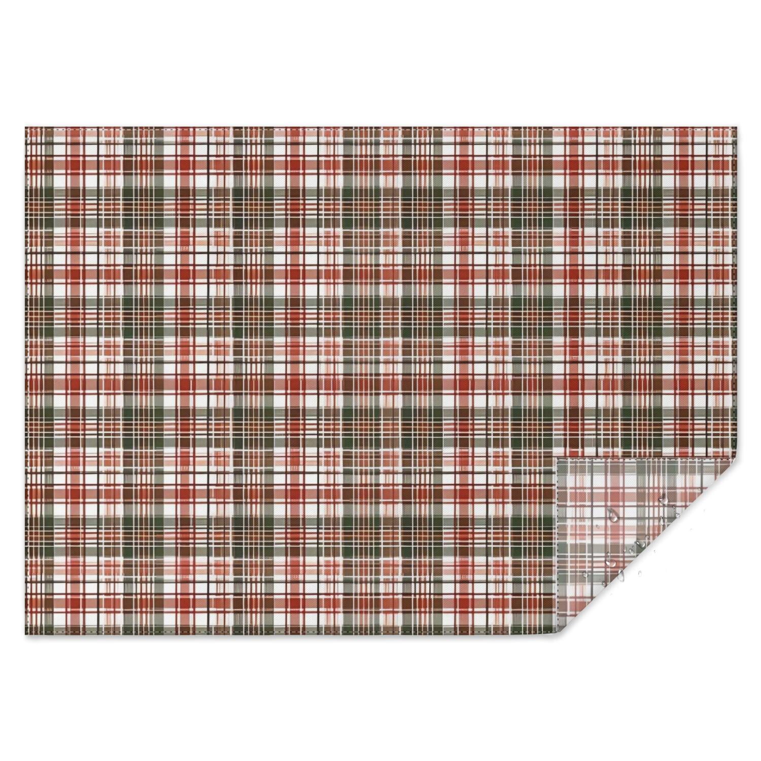 Red and Green Christmas Plaid Pattern Rectangle Tablecloth 60"x84 ...