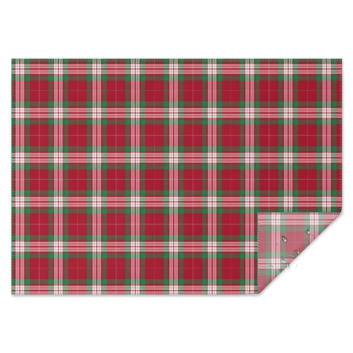 Red and Green Christmas Plaid Pattern Rectangle Tablecloth 60"x84 ...