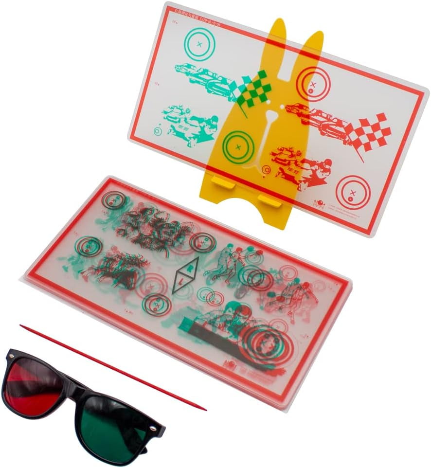 Red/Green Fixed Tranaglyph Vision Therapy Convergence Insufficiency Eye ...