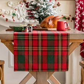 Plaid Christmas Table Runner