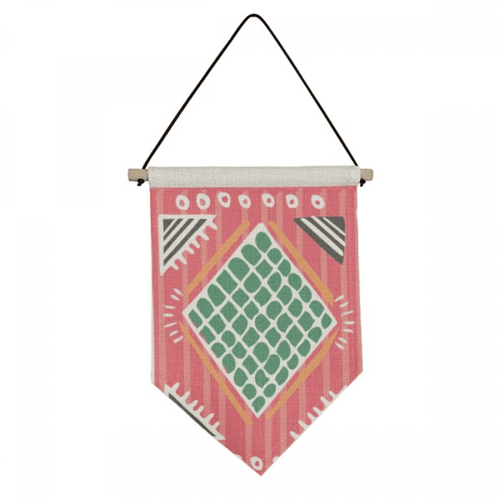 Red Green Line Mexico Totems Ancient Civilization Canvas Flag Hanging ...