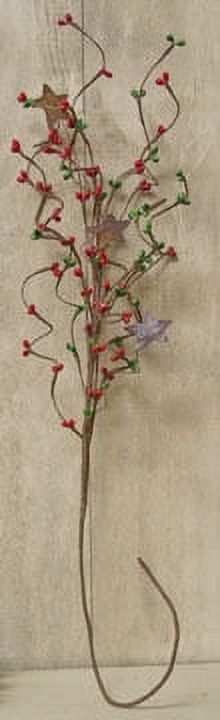 Red/Green Pip & Star Spray 24" - Walmart.com