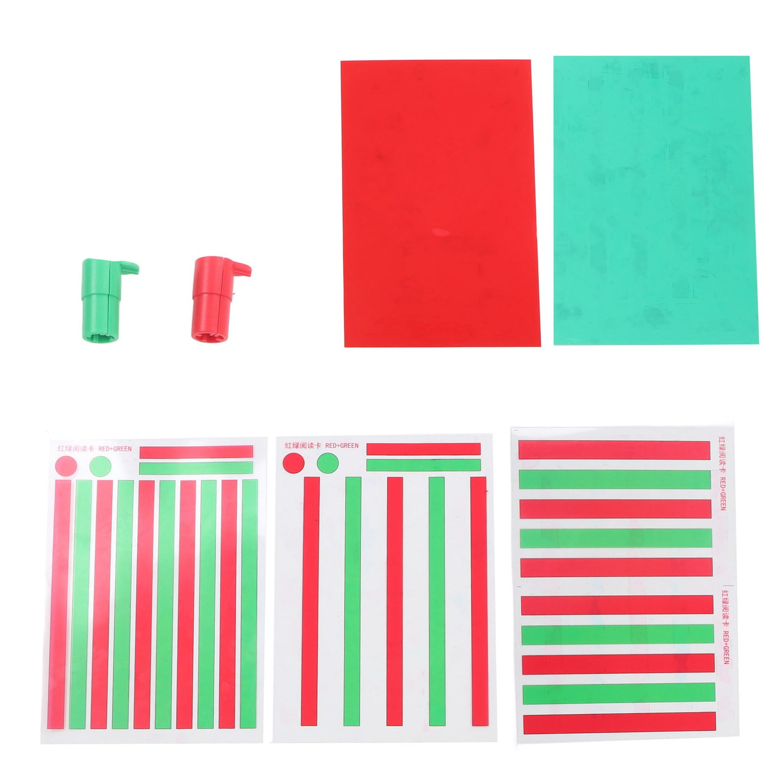 Red Green Vision Reading Aid Red Green Transparent Plastic Film Sheet ...