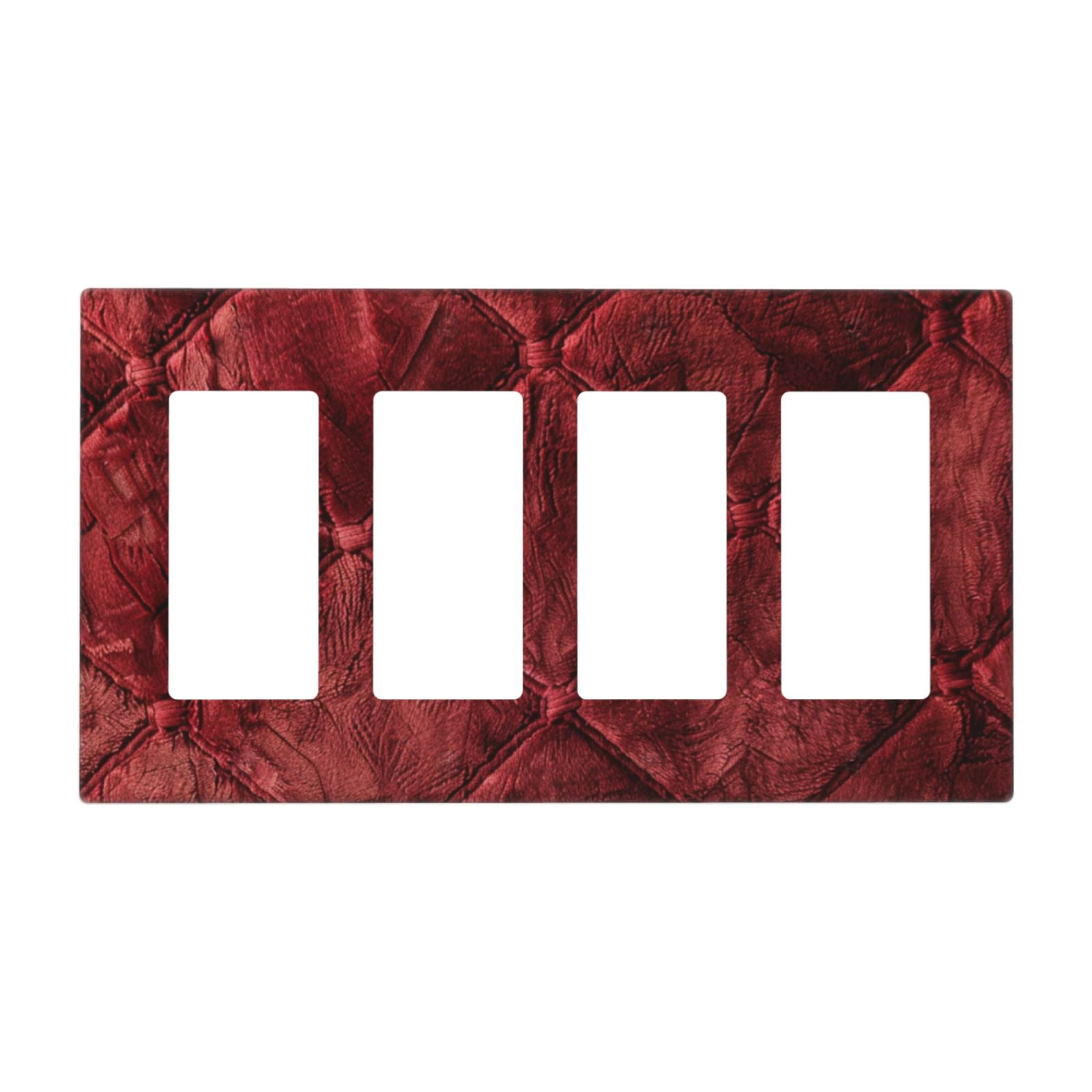 Red Grid Light Switch Cover Decorative Switch Plates and Outlet Covers ...