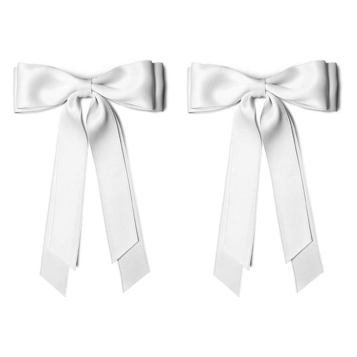 Red Hair Bows for Women Girls Silky Satin Ribbon for Hair Accessories ...