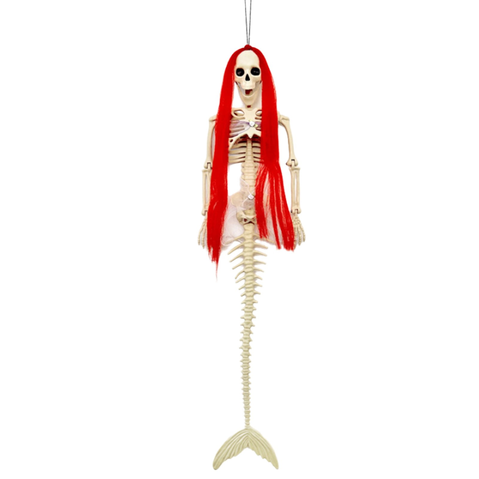 Red Haired Skeleton Decorations 80cm Movable Joints Decorations for ...