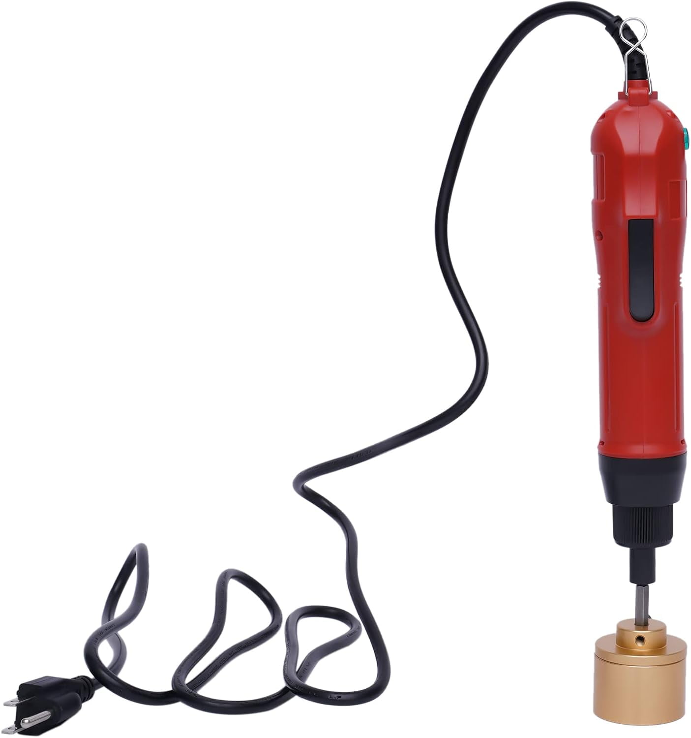 Red Handheld Capping Machine, 80W Handheld Bottle Capper Electric ...