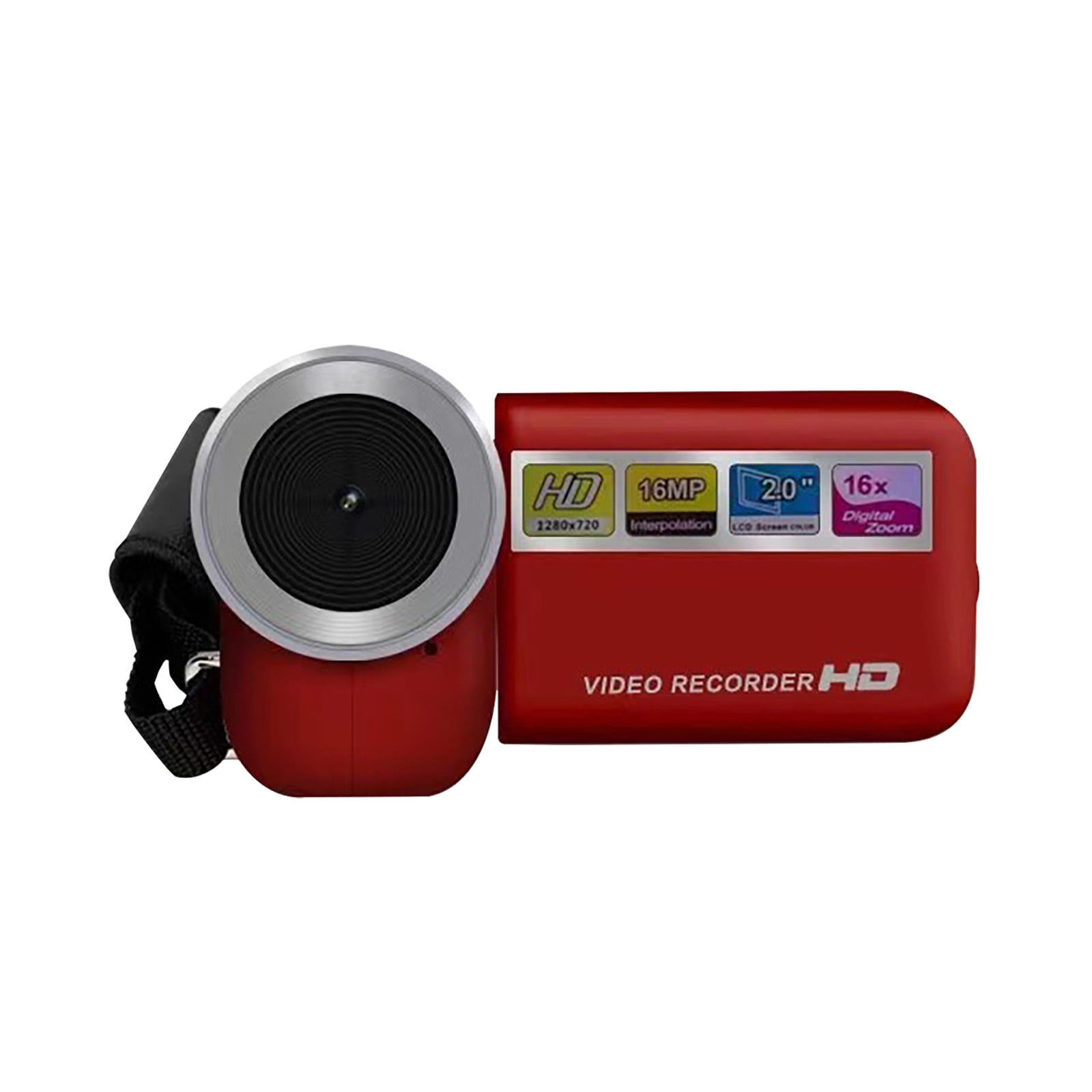 Red Handheld Dv Digital Camcorder With 32Gb Card Support Video ...