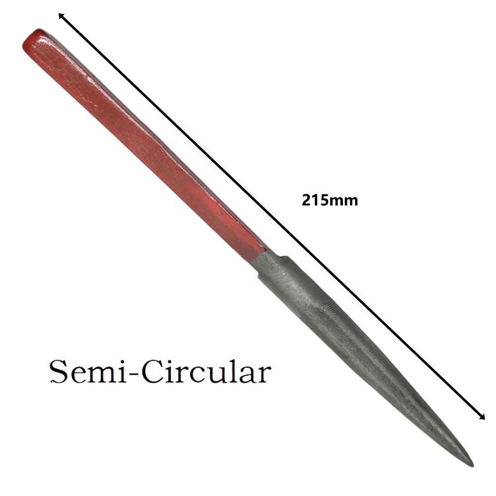 Red Handle Semi-Circular Triangle Diamond Mini Needle File Jewelry ...