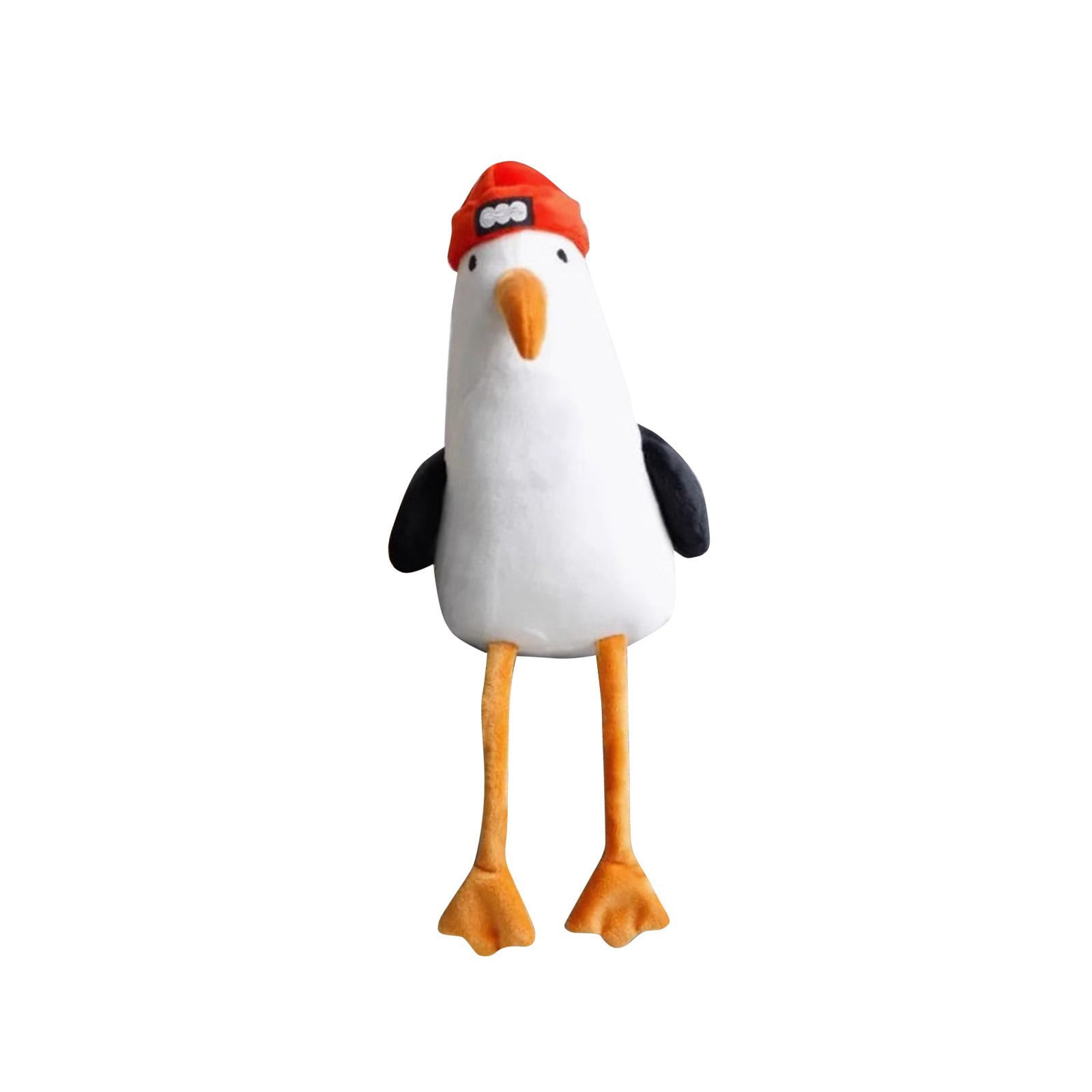 Red-Hat Bird Plush Doll, Character Stuffed Toy, Kawaii Collectible for ...