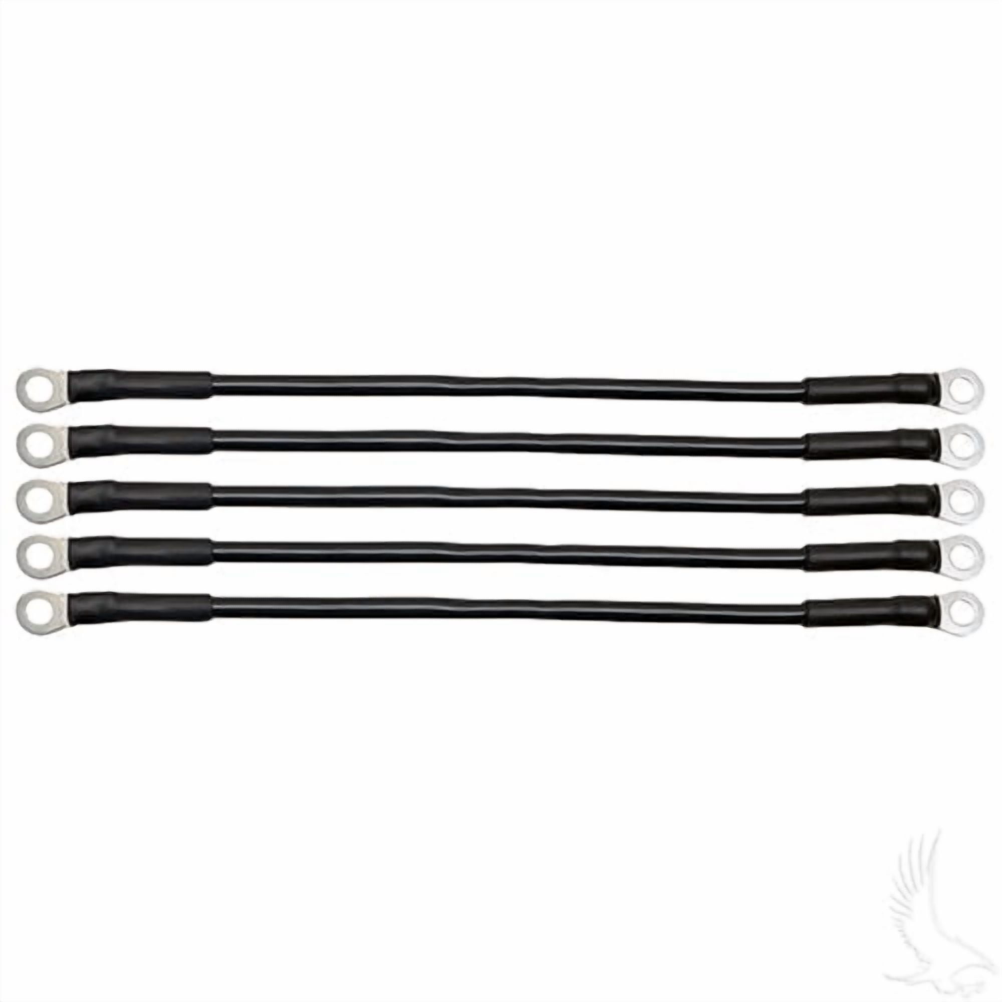 Red Hawk Battery Cable, PACK OF 5, 12 in. 6 Gauge Black - BAT-1011-5 ...