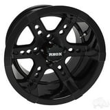 Red Hawk RHOX RX262, Black w/ Center Cap, 14x7 ET-25 - TIR-RX262 ...
