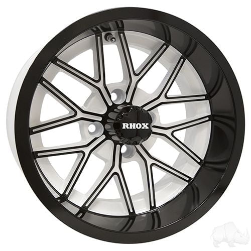 Red Hawk RHOX RX281, White with Gloss Black, 14x7 ET-25 - TIR-RX281-WB ...