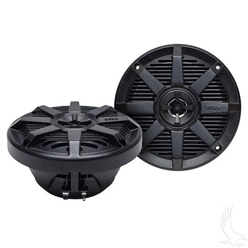 Red Hawk Speakers, SET OF 2, BOSS 5.25" Round Marine, 2-Way 150W - RAD ...