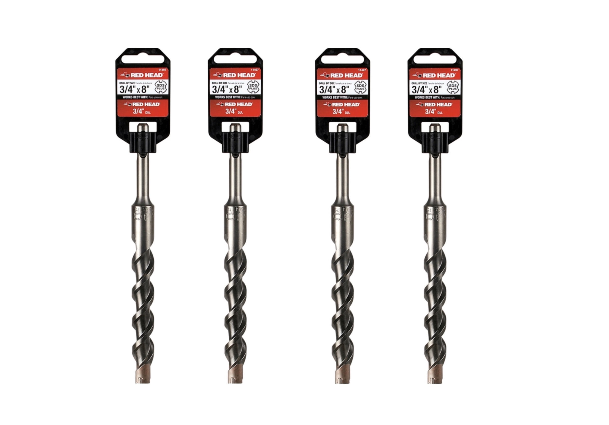 Red Head 3/4in x 8in SDS Plus Concrete And Masonry Drill Bit #11497 ...