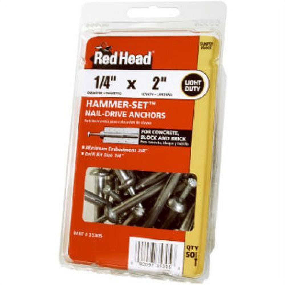 Hammer-Set 75pc 1/4x1 Masnry Anchor 35300 - Walmart.com