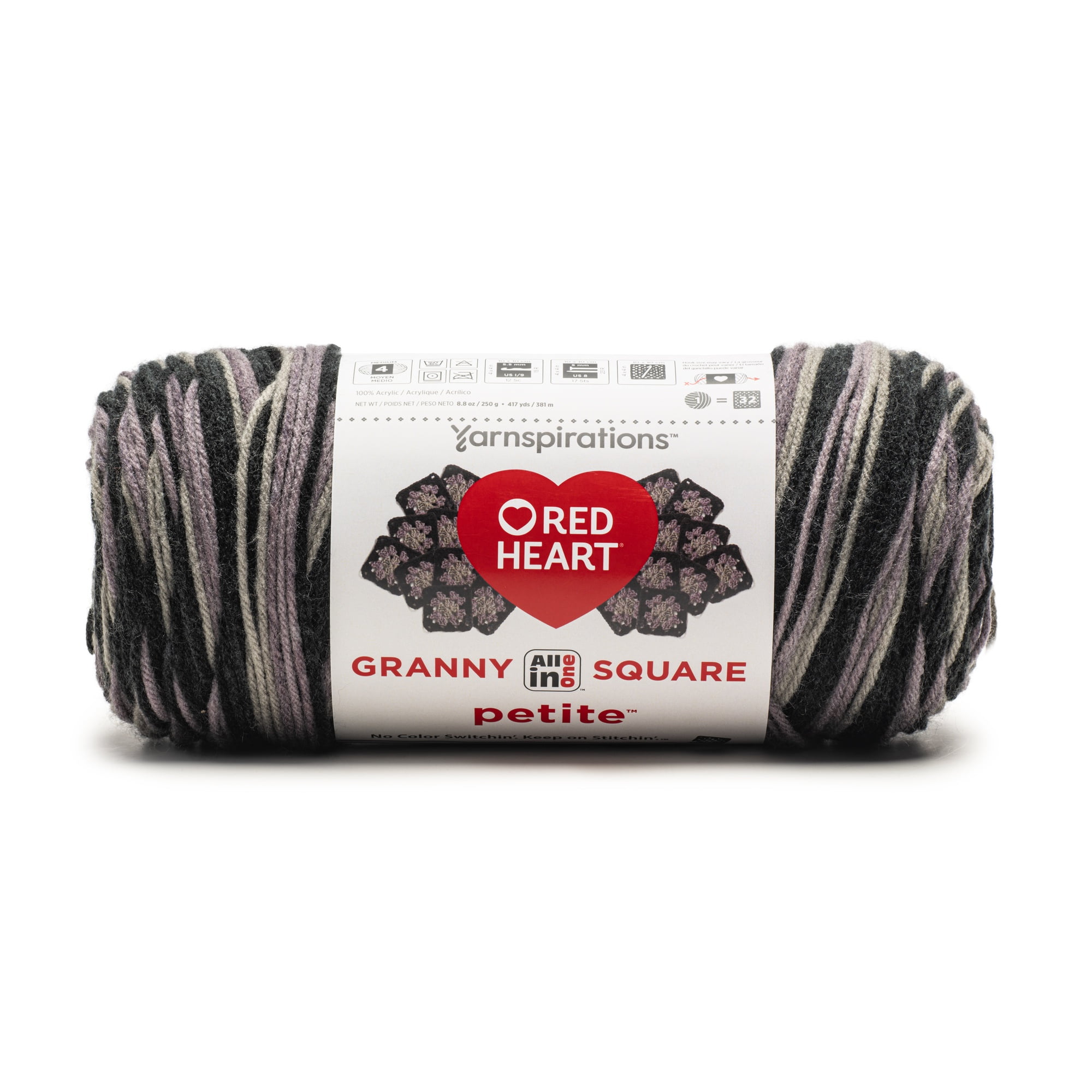 Red Heart® All In One Granny Square Petite™ #4 Worsted (Medium) Acrylic ...