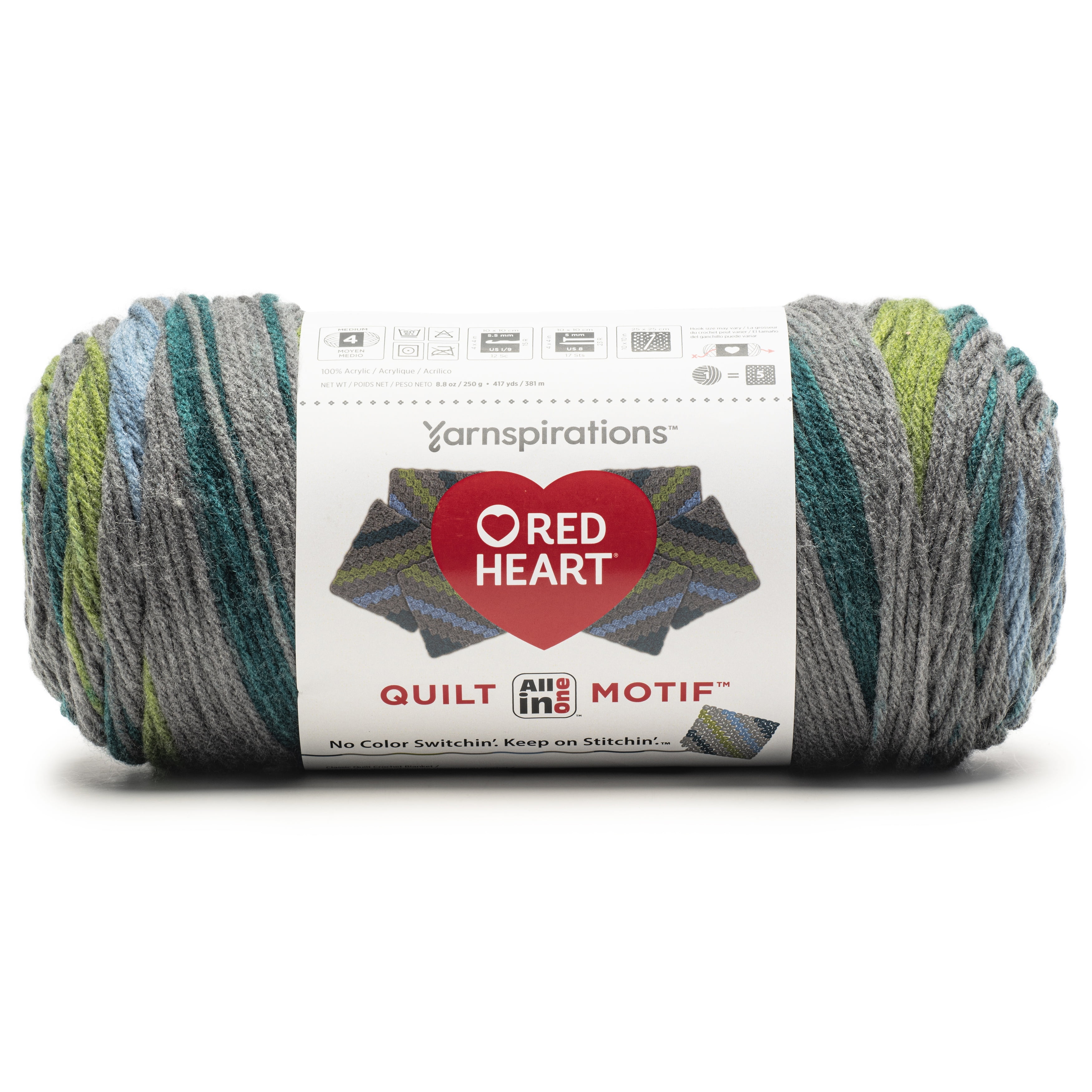 Red Heart All In One Quilt Motif Yarn-Cherished - Walmart.com