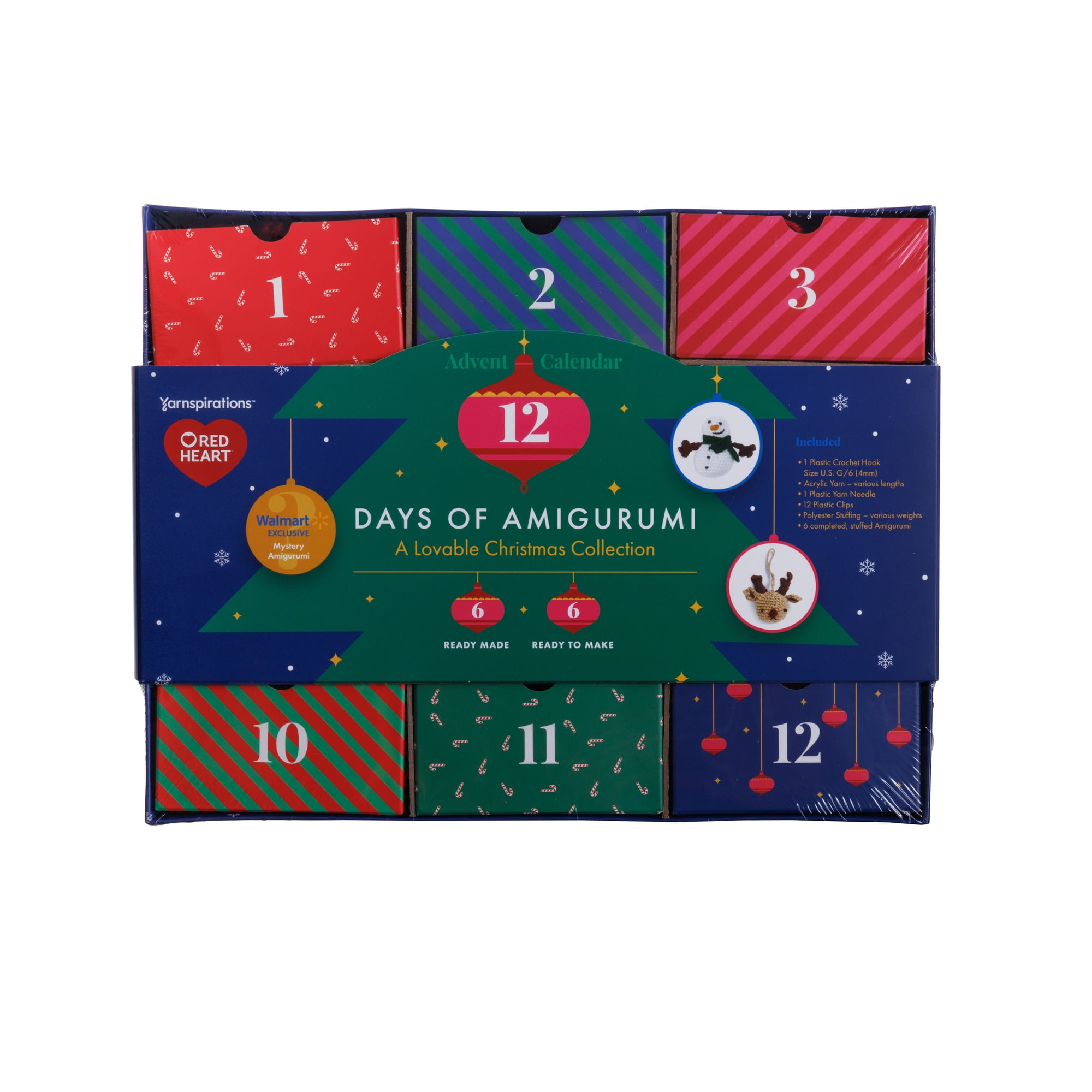 Red Heart Amigurumi Advent Calendar Crochet Kit - Walmart.com