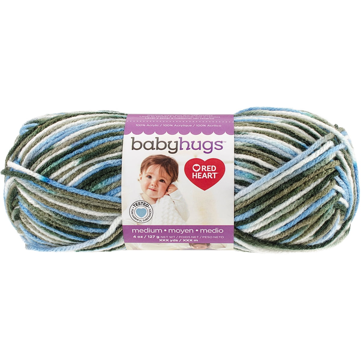 Red Heart Baby Hugs Medium Yarn, Safari - Walmart.com