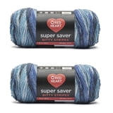 Red Heart, Acrylic Yarn, #4 Medium, Bitty Stripes 10oz/283g 515 Yd 2pk ...
