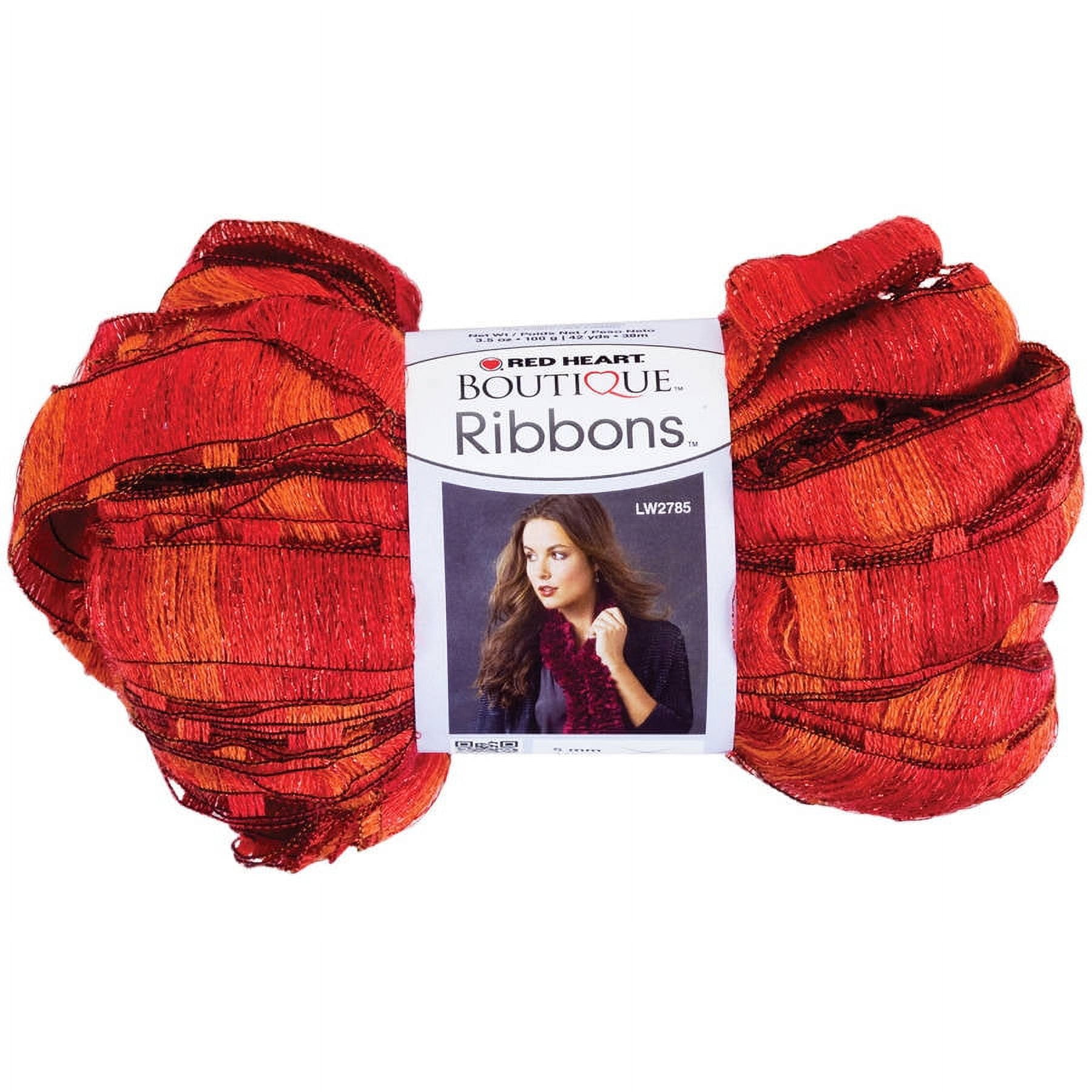 Red Heart Boutique Ribbons Yarn, Available in Multiple Colors - Walmart.com