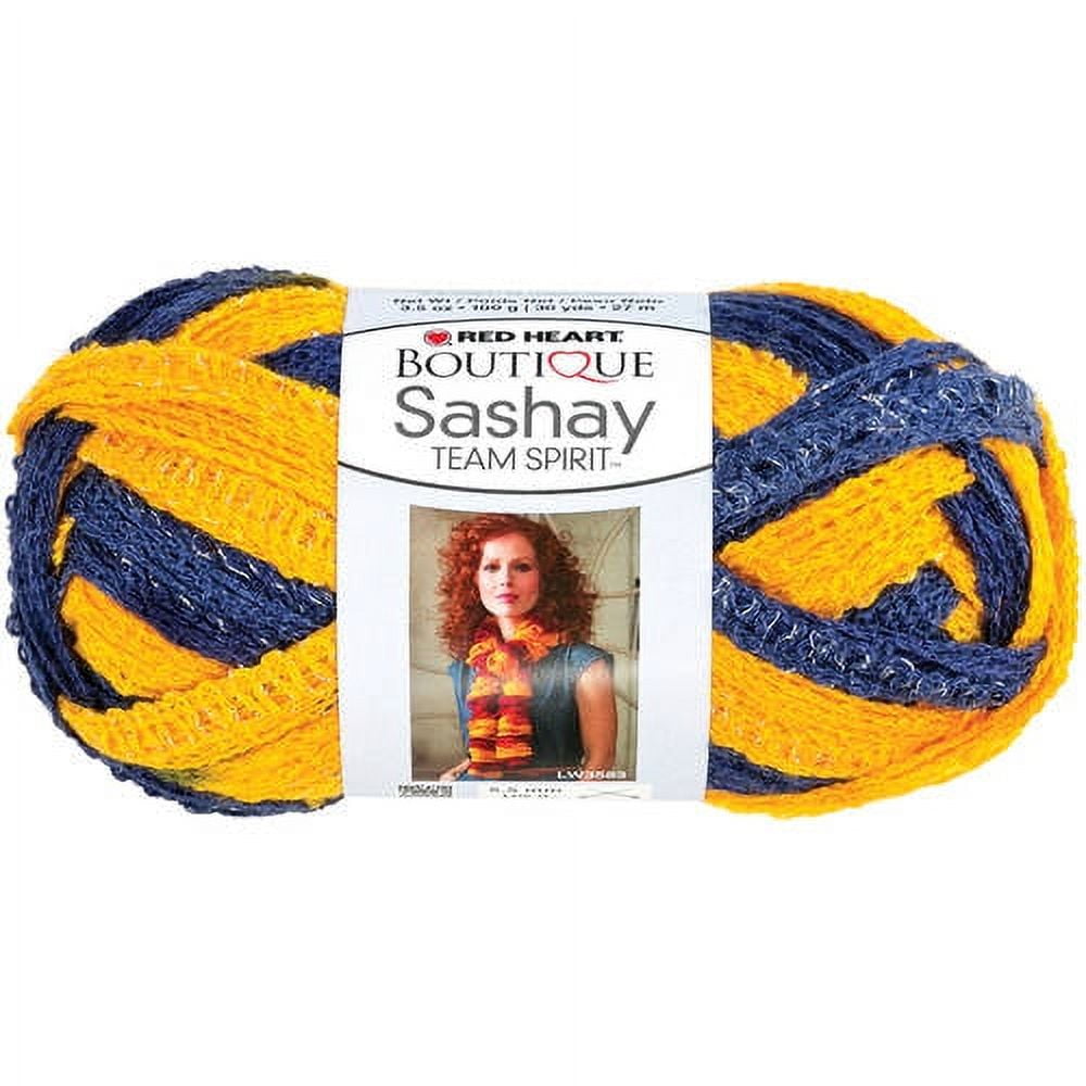 Red Heart Boutique Sashay Team Spirit Yarn 30 Yd
