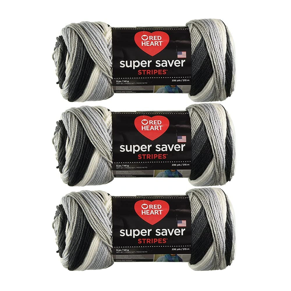 Red Heart Bulk Buy Super Saver Yarn (3-Pack) (Newspaper) - Walmart.com