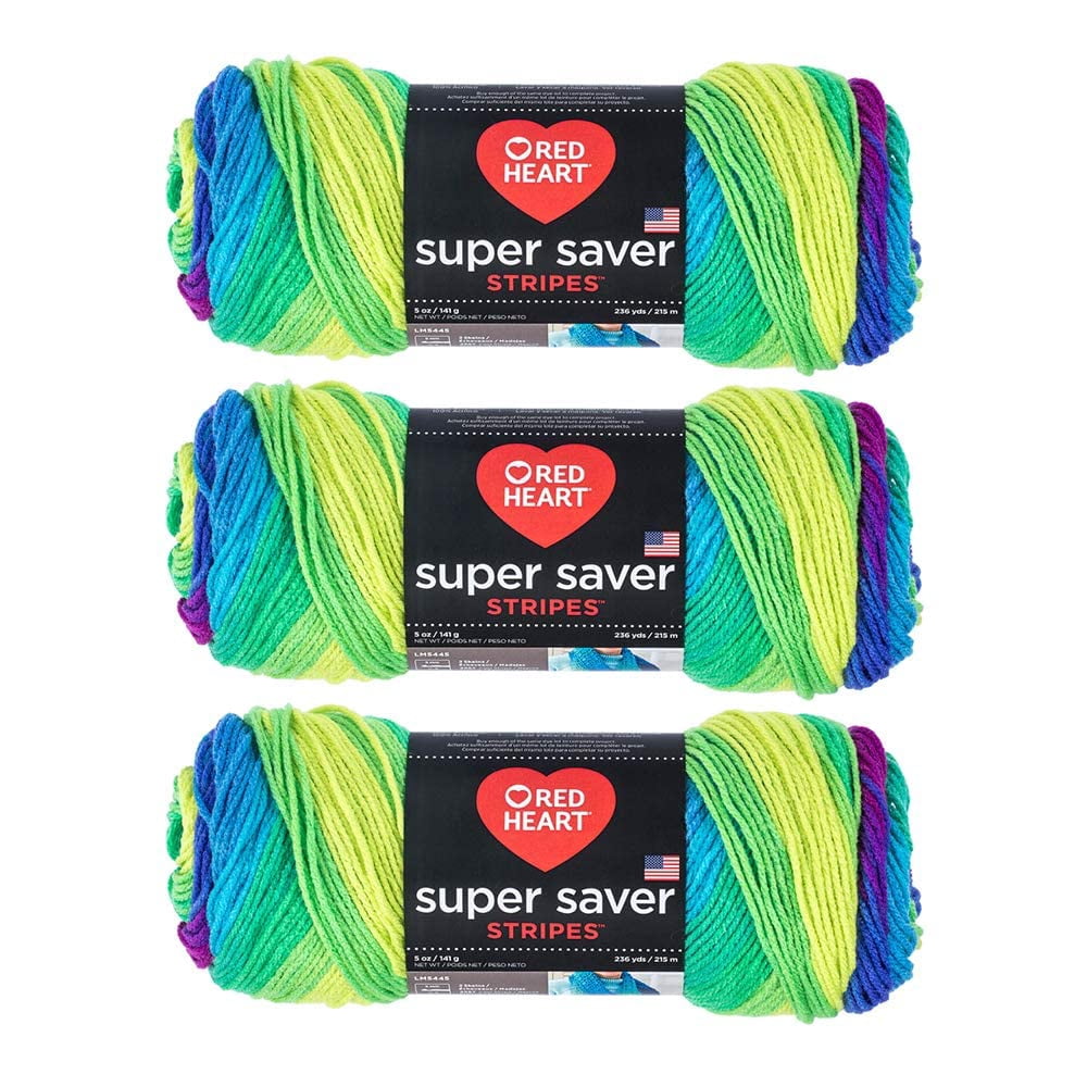 Red Heart Bulk Buy Super Saver Yarn (3-Pack) Parrot E300-4968 - Walmart.com