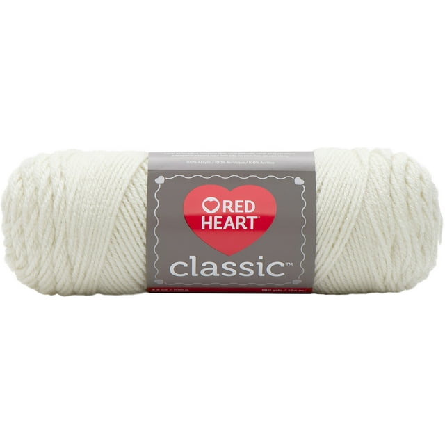 Red Heart Classic Yarn - Eggshell, 3.5 oz - Walmart.com