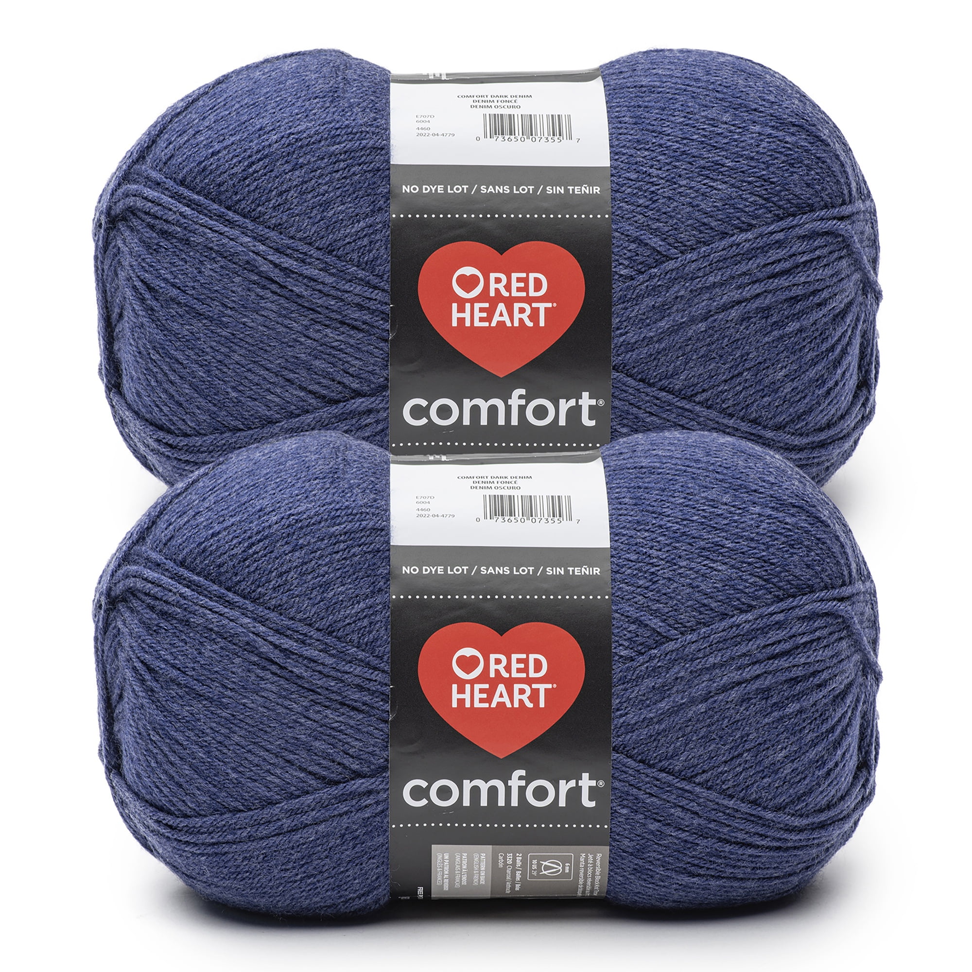 Red Heart® Comfort® #4 Medium Acrylic Yarn, Dark Denim 16oz/454g 867 ...