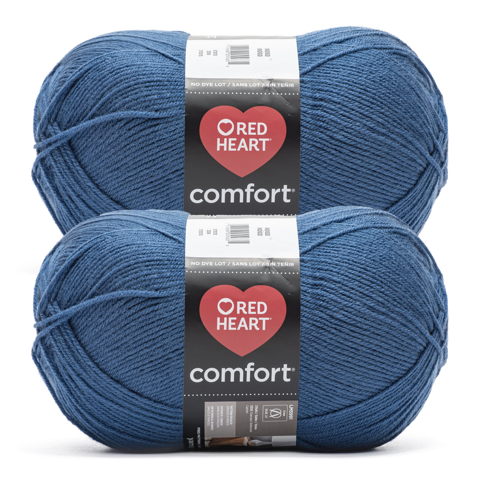 Red Heart® Comfort® #4 Medium Acrylic Yarn, Indigo 16oz/454g 867 Yards ...
