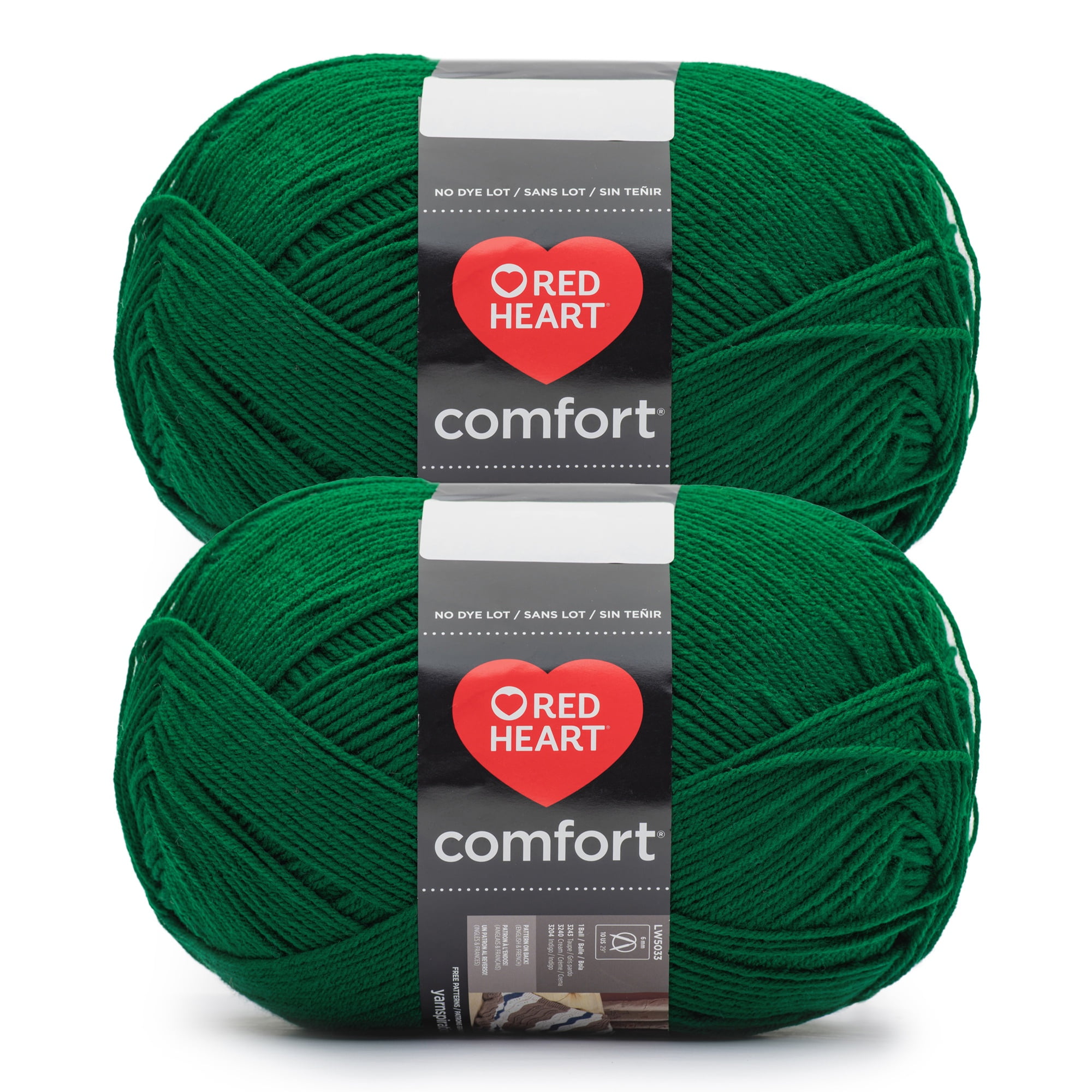 Red Heart® Comfort® #4 Medium Acrylic Yarn, Shamrock 16oz/454g 867 ...